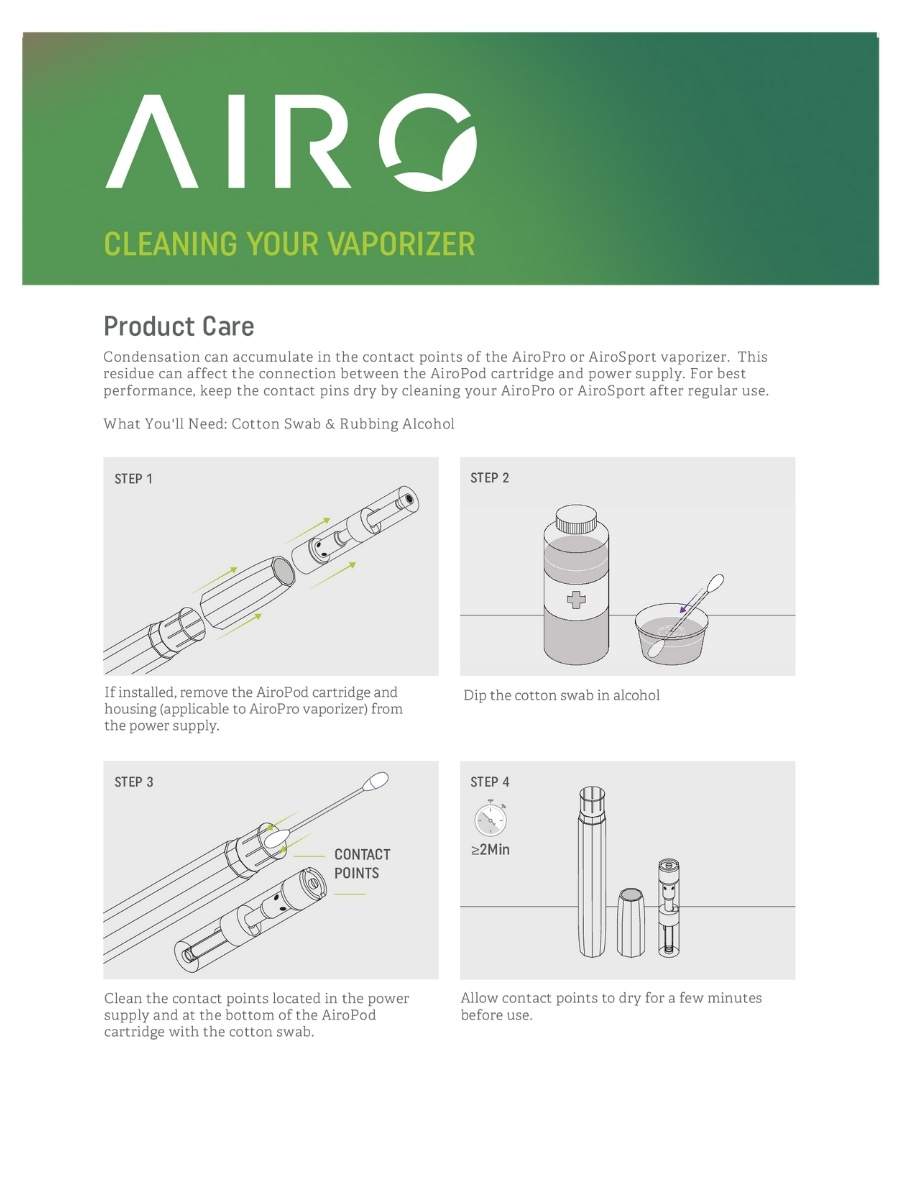 Cleaning Your Airo Vaporizer - Airo Brands